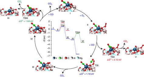 Dft Calculated Free Energy Diagram Of Co Oxidation On Ir Single Atoms