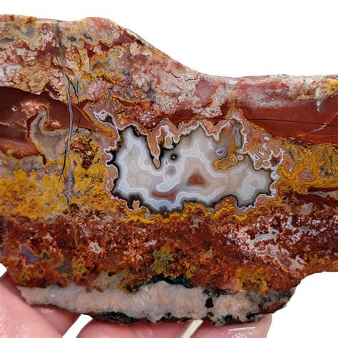 Apple Valley Moss Agate Slab Lapidary Stone Slab