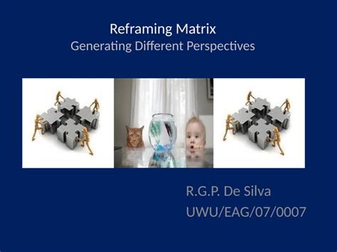 Reframing Matrix Generating Different Perspectives Pptx