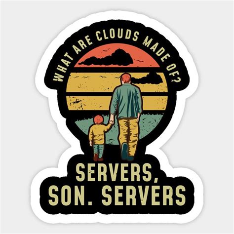 programmer father and son cloud server by crisswild father and son