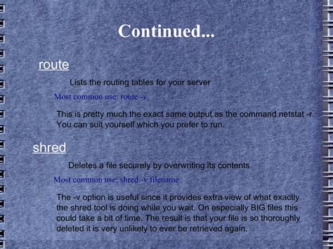 Linux Commands Ppt