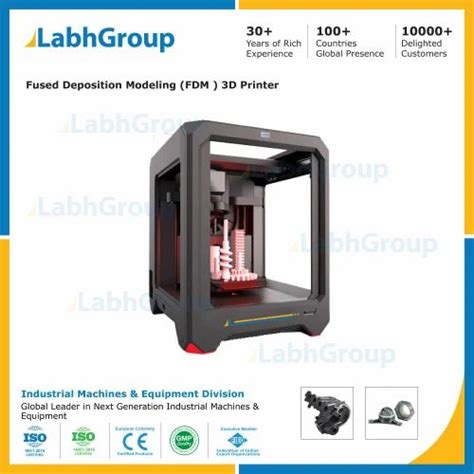Black Fdm 3d Printer Fused Deposition Modelling Printing Machine At