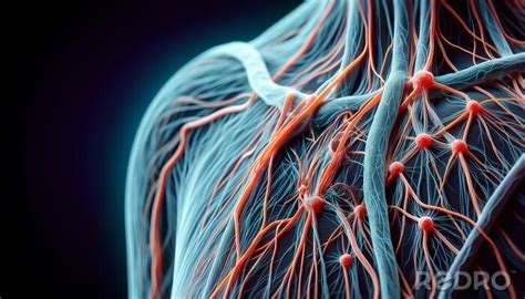 Plakat Lymphatic System Concept Lymph Nodes And Ducts In Human Silhouette Na Wymiar • Ból