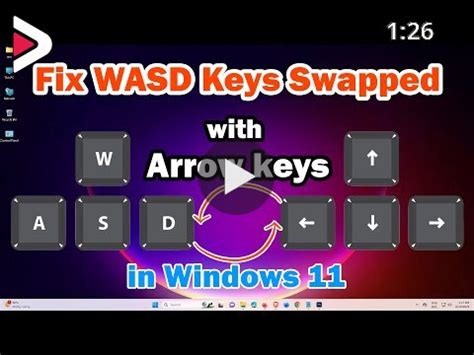 How to Fix WASD Keys Swapped with Arrow keys in Windows دیدئو dideo