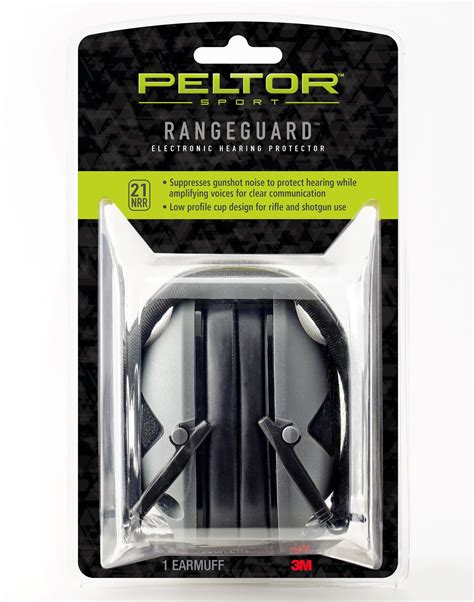 Peltor Sport RangeGuard Electronic Hearing Protection, NRR 21 dB, Gray ...