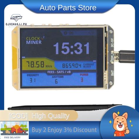 Bitcoin Solo Miner Nerdminer V2 78khs พร้อมหน้าจอสัมผัส 2 8 นิ้ว