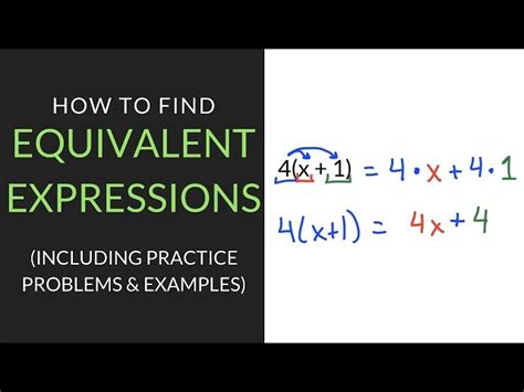 Equivalent Expressions Examples