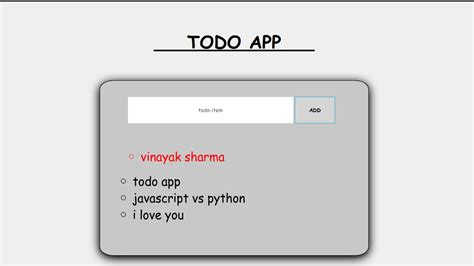 Creating Todo Web App Using Vanilla Javascript Hackernoon