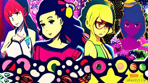 Otaku Style Girls Digital Graphic Anime Inspired With Playful Glances