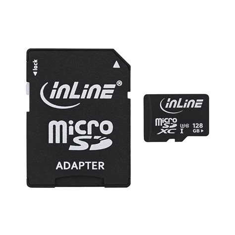 128 GB InLine microSDXC Class 10 UHS-I U3 Retail inkl. Adapter auf SD ...