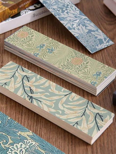 30pcs Motif Of Morris Universal Theme Bookmarks For Book Lovers Retro Universal Bookmarks Set