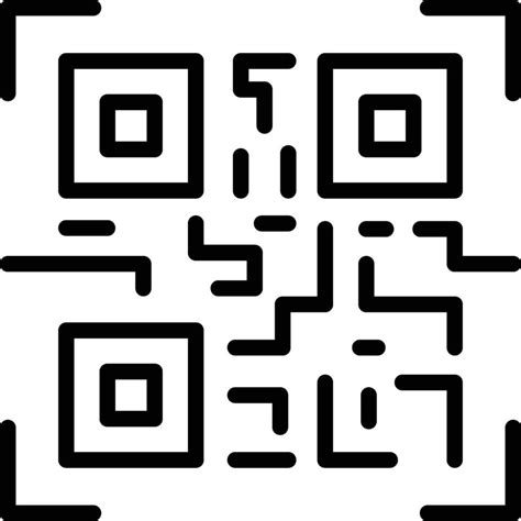 Scan QR Code Line Icon Vector Art At Vecteezy