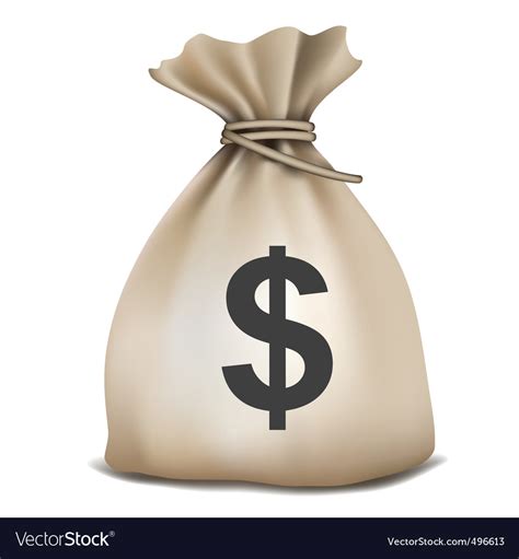 Money Bag Royalty Free Vector Image Vectorstock