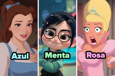 Elige Entre Muchos Personajes De Disney Y Te Diré De Qué Color Es Tu