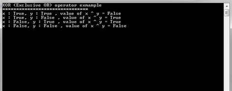 Exploring The Xor Exclusive Or Operator In C