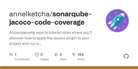 Github Annelketchasonarqube Jacoco Code Coverage Accompanying Repo To Tutorial Video Where