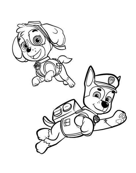 Dibujos De Patrulla Canina Paw Patrol Para Colorear Imprime Gratis
