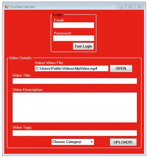 Vbnet Upload Videos To Youtube Using Youtube V3 Api Vbforums