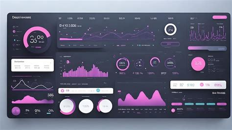 Premium AI Image Neumorphic Dashboard Ui Kit Admin Panel Template With Infographic Elements