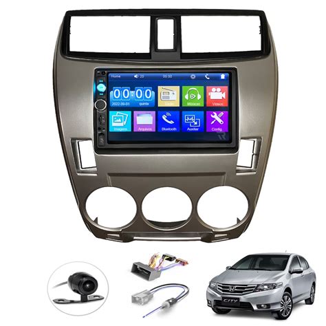 Kit Central Multimidia Dvd 2 Din Mp5 Honda City 2008 A 2014 Ar Analógico Shopee Brasil