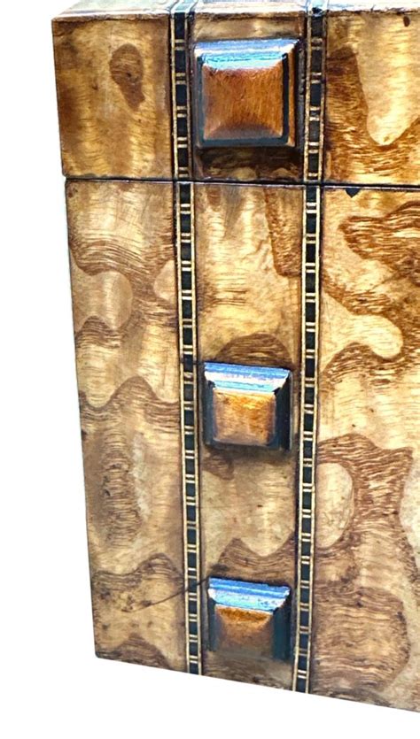 Victorian Hungarian Ash Tea Caddy Sands Timms Antiques