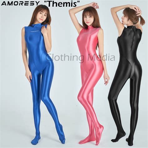 Jual Amoresy Bodysuit Sleeveless Glossy Premium Silky Tanpa Lengan Jumpsuit Halus Shopee Indonesia