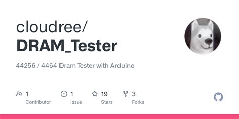 GitHub Cloudree DRAM Tester 44256 4464 Dram Tester With Arduino