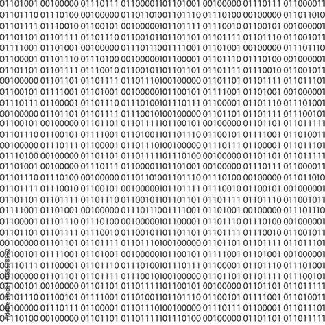 Binary Code Vector Seamless Pattern Zero One Computer Code Background