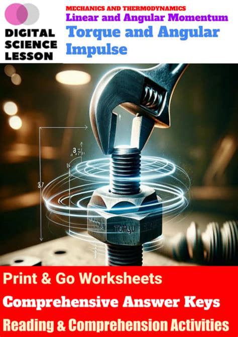 Torque And Angular Impulse By Digital Science Lesson Tpt