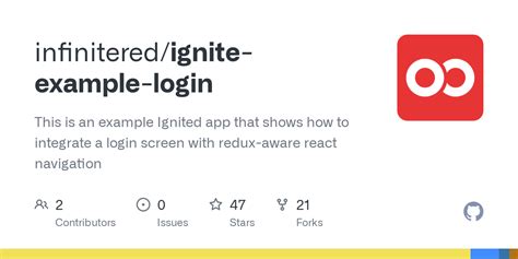 GitHub Infinitered Ignite Example Login This Is An Example Ignited App That Shows How To