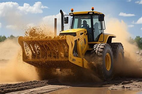 Versatile Motor Grader Machine Operating Premium Ai Generated Image Versatile Motor Grader Machine Operating Premium Ai Generated Image