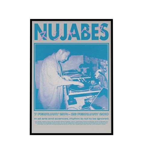 Nujabes Jun Seba Poster Music Wall Art Retro Graphic Hip Hop