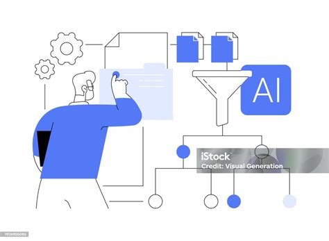 Aiautomated Data Preprocessing Abstract Concept Vector Illustration Stock Illustration