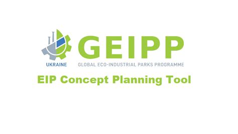 Eip Concept Planning Tool Eco Industrial Parks Eip Geipp Ukraine Project