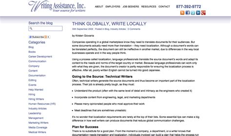 Think Globally Write Locally Writing Assistance Doctoolhub