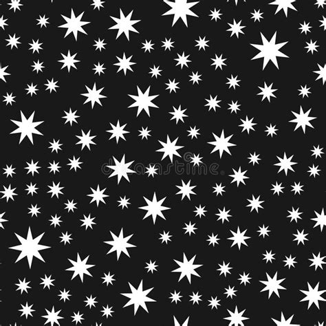 Random Star Shape Pattern Background Seamlessly Repeatable Stock Vector Illustration Of