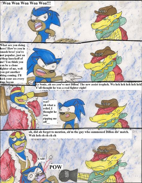 Sonics Reaction To Dillon In Smash Bros By Kingofthedededes73 On