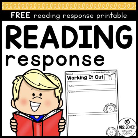 Problem Solution Reading Response Mrs Jones Creation Station