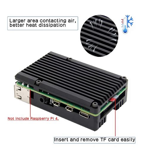Raspberry Pi 4 Armor Case Metal Aluminium Alloy Cooling Heatsink At ₹ 629 Piece In New Delhi