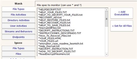 Ransomware Detection By Watching For Common File Extensions