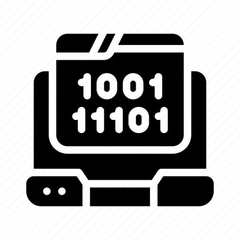 Structured Data Coding Technology Concept Network Binary Icon