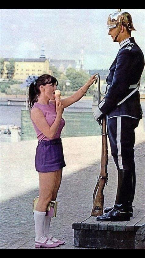 Woman Attempts To Seduce Royal Guard Member At Their Post Colorized