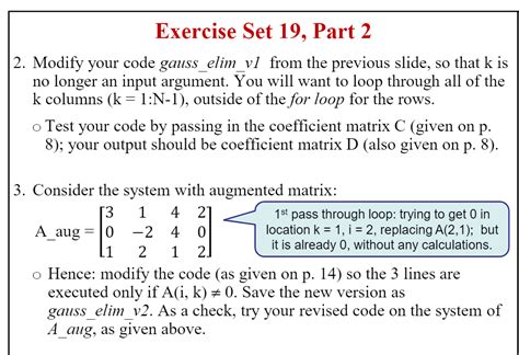 Exercise Set Part Modify Your Code Chegg Com