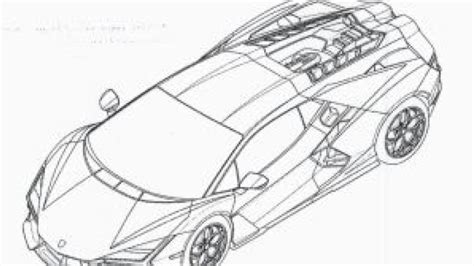 Lamborghini Veneno Drawing Outline