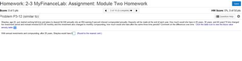 Solved Homework 2 3 Myfinancelab Assignment Module Two
