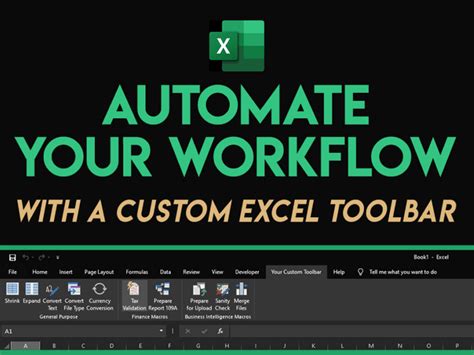 A Custom One Button Automation On Your Excel Toolbar Upwork