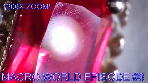 synthetic ruby under a microscope macro world episode 3 youtube