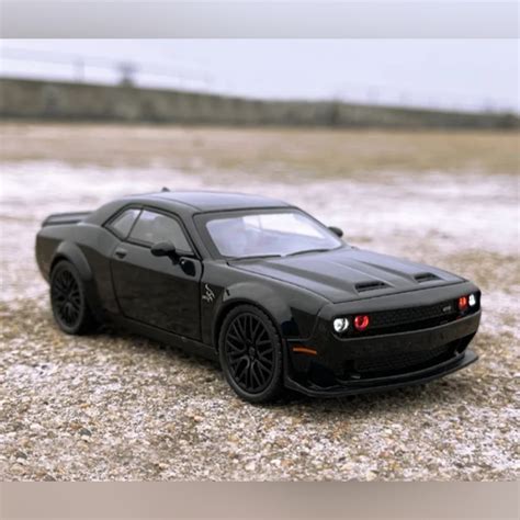 Other Diecast 132 Dodge Challenger Black Hellcat Red Eye Car Doors Trunk And Poshmark