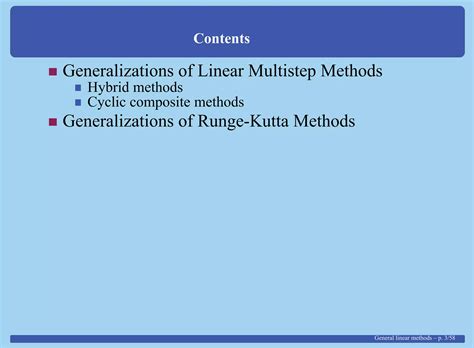 general linear methods ppt