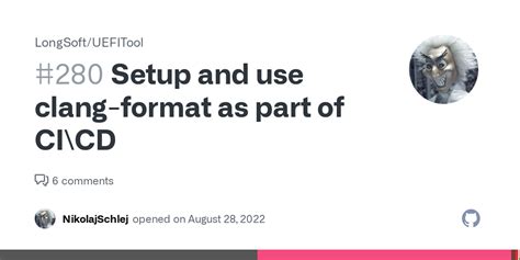 setup and use clang format as part of ci cd · issue 280 · longsoft